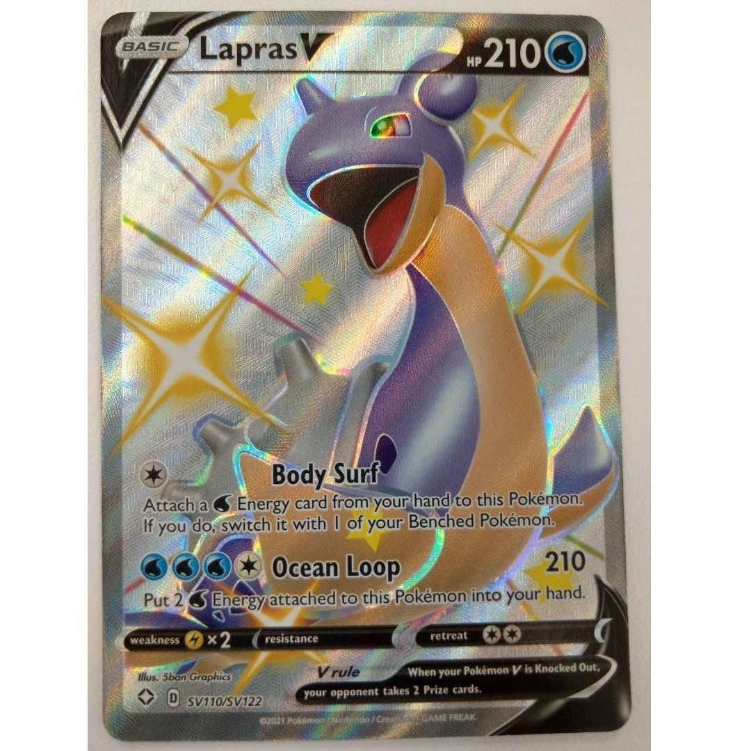 POKEMON TCG - SHINY Lapras V [MINT], Hobbies & Toys, Toys & Games on ...