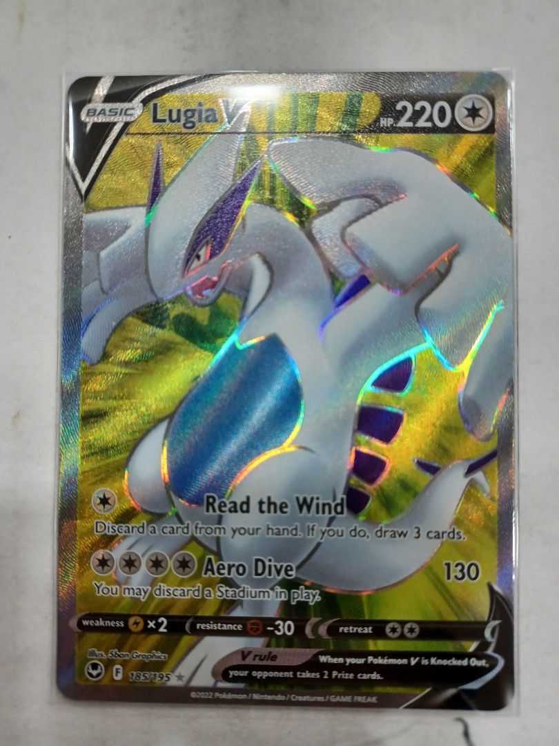 Pokemon TCG Lugia V 185/195 Full Art, Hobbies & Toys, Toys & Games on ...