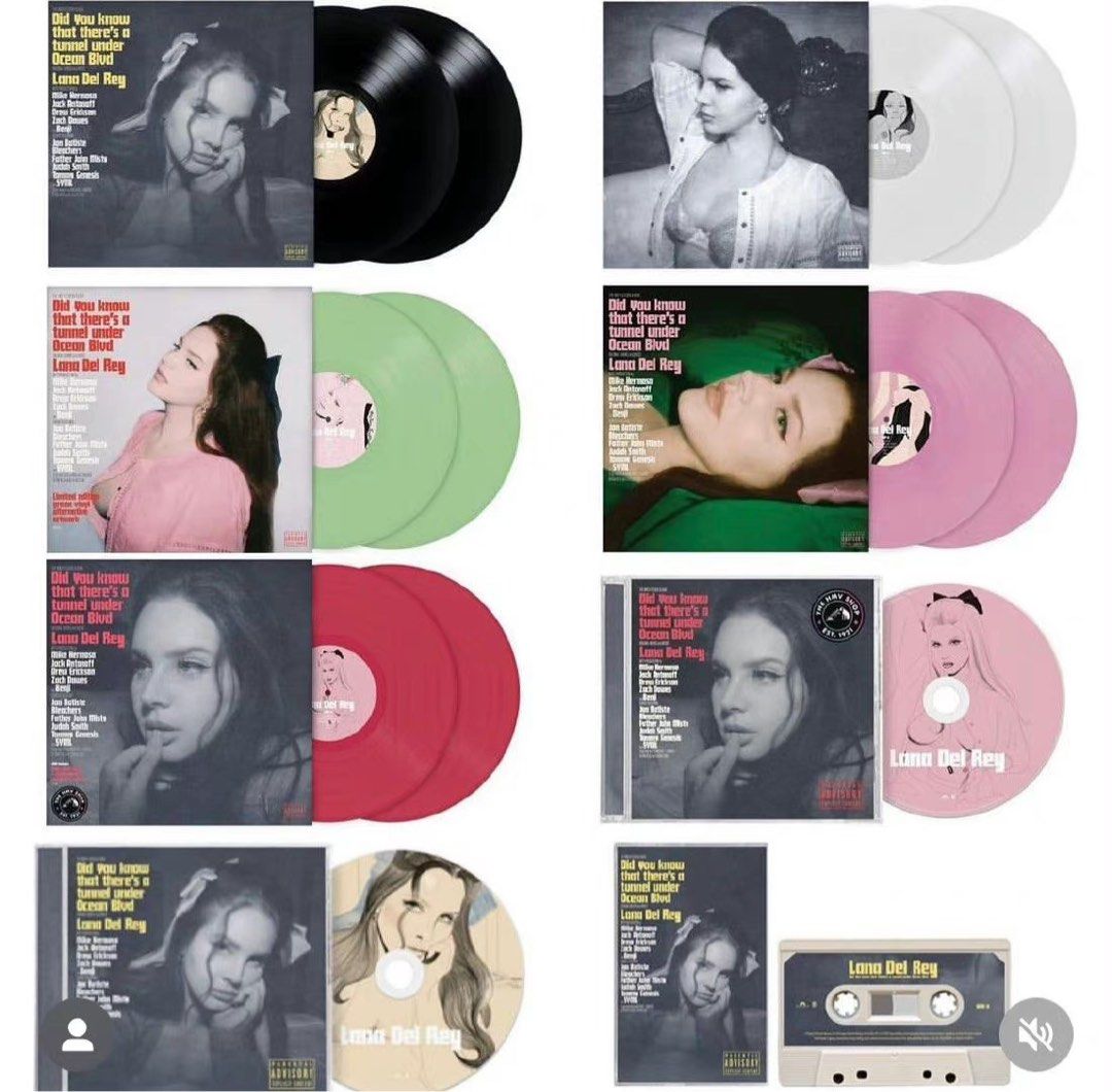 Pre order - Lana Del Rey Did You Know That There’s A Tunnel Under Ocean Blvd CD vinyl cassette ...