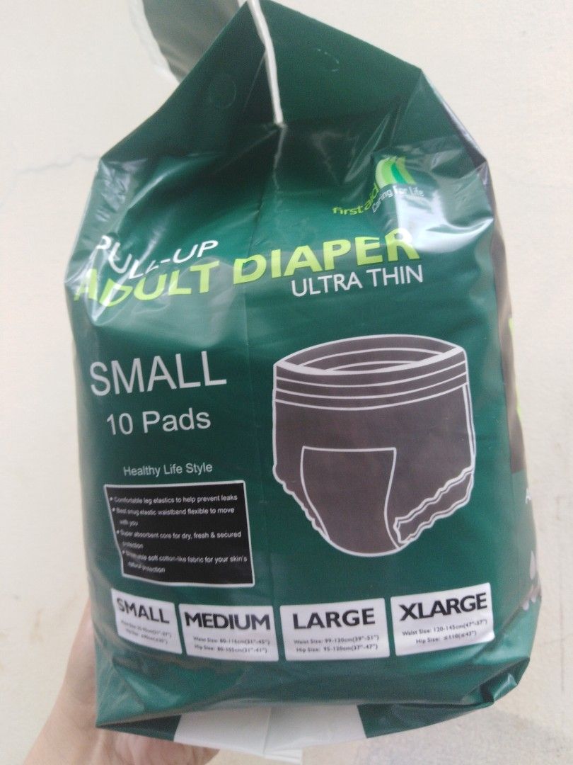 Pull-Up adult Diaper (first aid) Ultra thin, Health & Nutrition ...