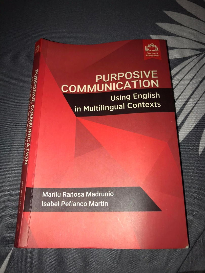 Purposive Communication: Using English in Multilingual Contexts C & E Publishing, Hobbies & Toys ...