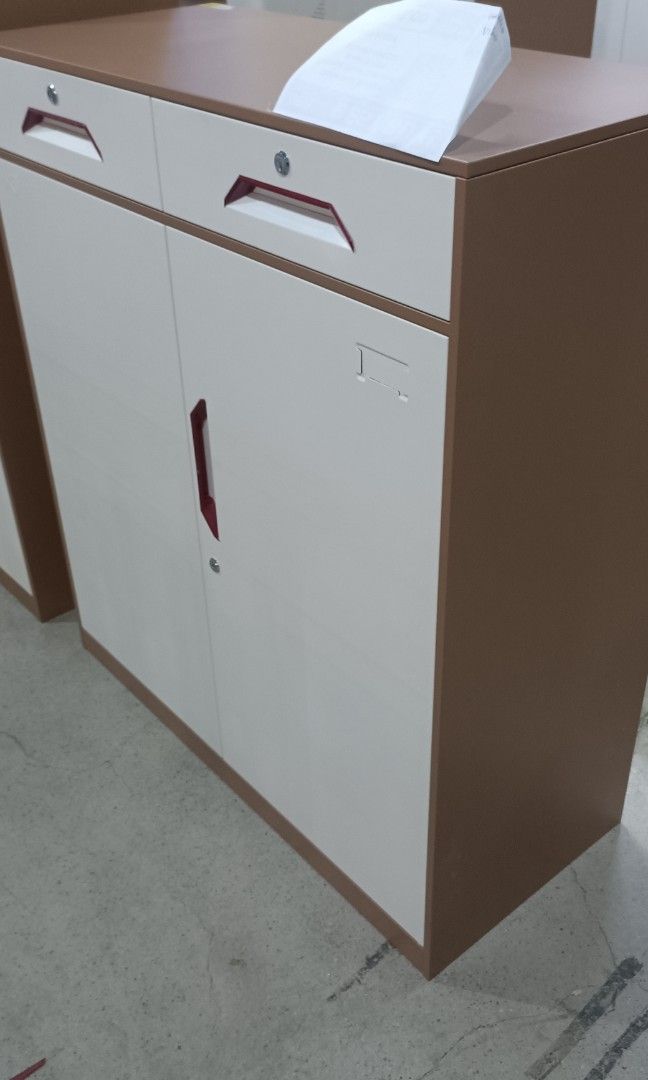 Qace half height storage steel cabinet 2door 90x40x101cm Mode of ...