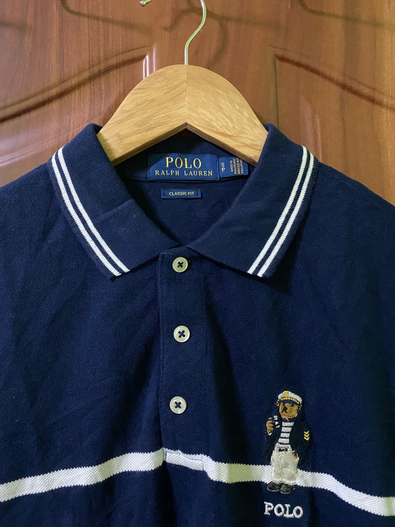 Ralph Lauren polo bear polo shirt, Men's Fashion, Tops & Sets, Tshirts & Polo Shirts on Carousell