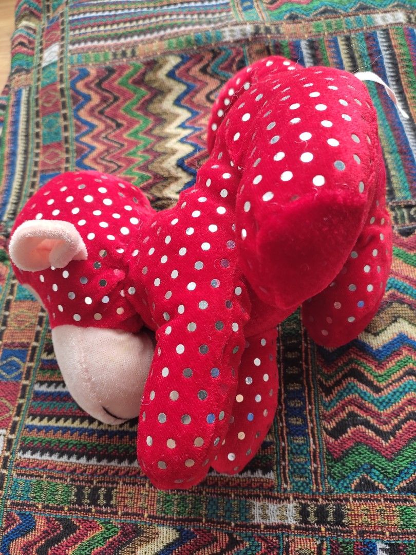 Red monkey plushie toy, Hobbies & Toys, Toys & Games on Carousell