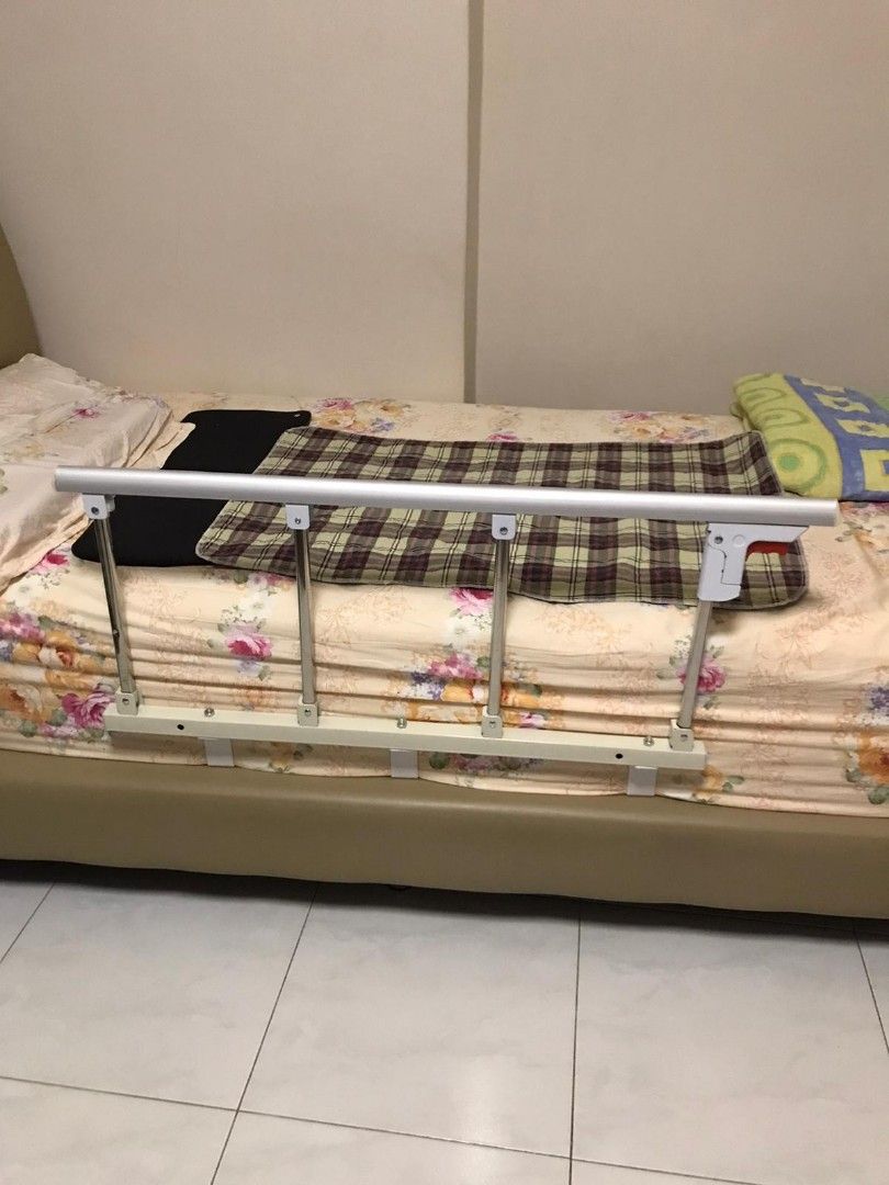 Removable collapsible bed hand rail, Health & Nutrition, Assistive ...