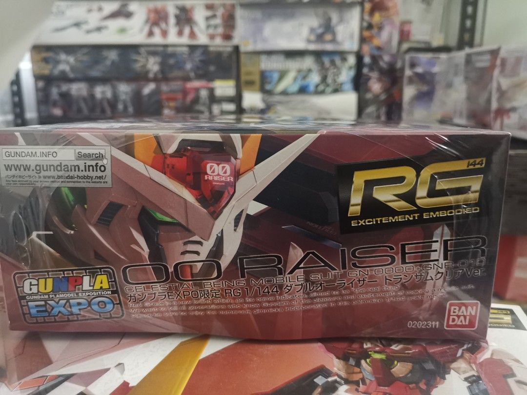 RG Gundam 00 Raiser Expo, Hobbies & Toys, Toys & Games on Carousell