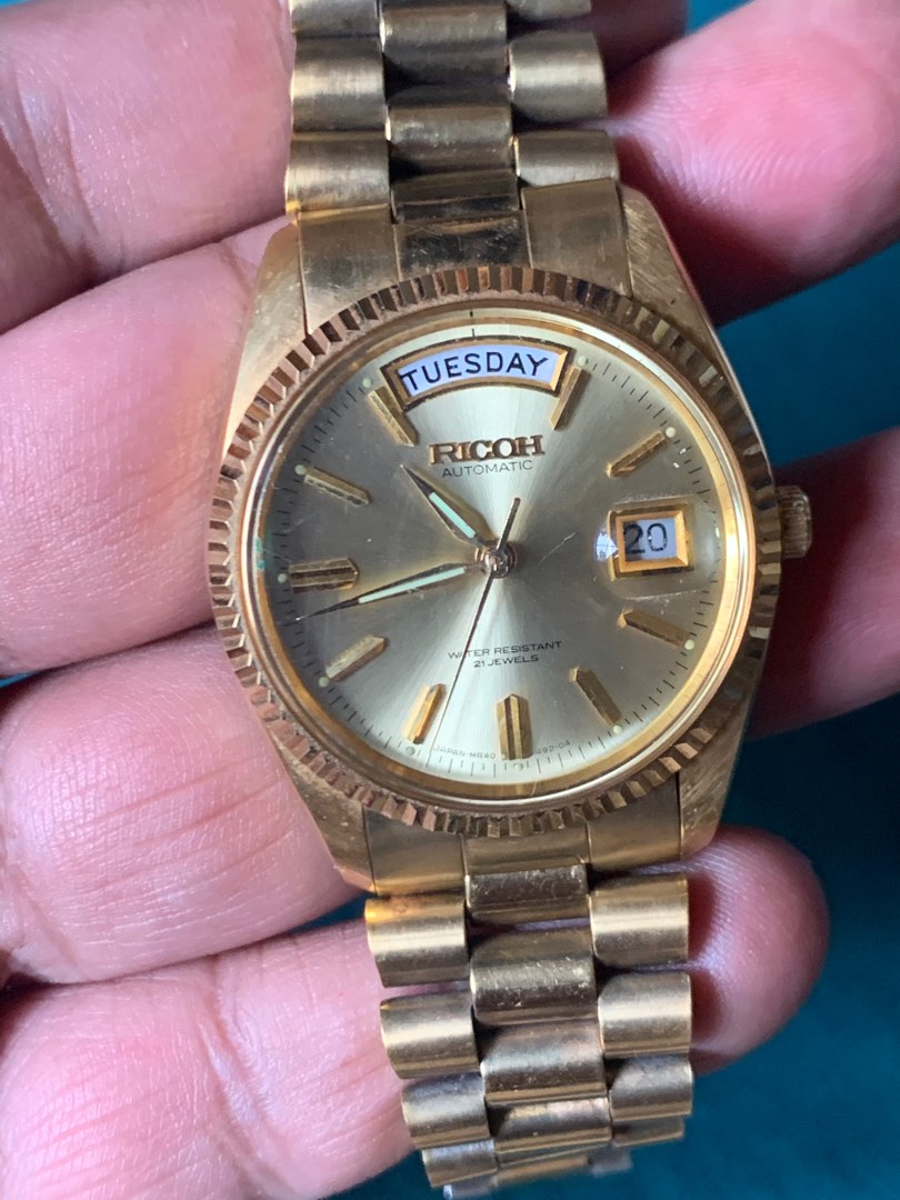 Ricoh(NOS)automatic day date, Men's Fashion, Watches & Accessories ...