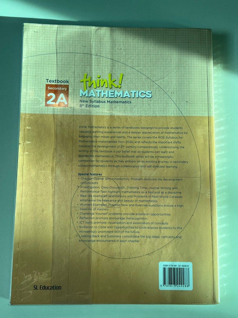 Secondary 2 Mathematics (Express) Textbooks, Hobbies & Toys, Books ...