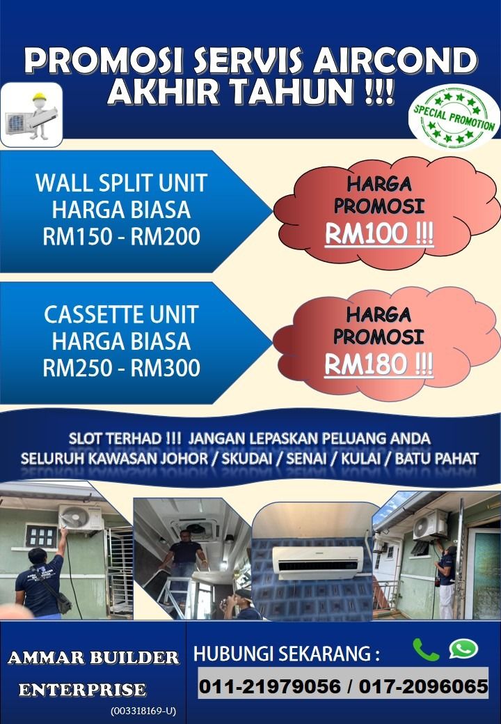 Servis Aircond Murah/Service aircond Terbaik JOHOR, Services, Home ...
