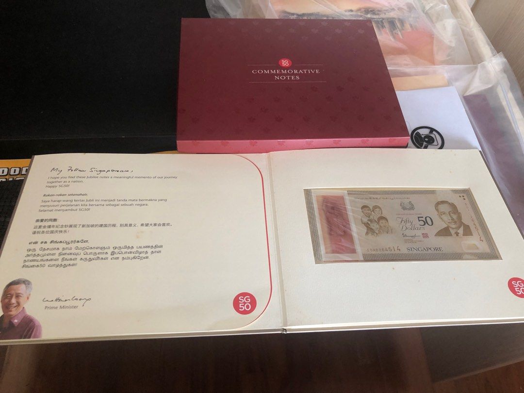 SG50 Commemorative Notes, Hobbies & Toys, Memorabilia & Collectibles ...