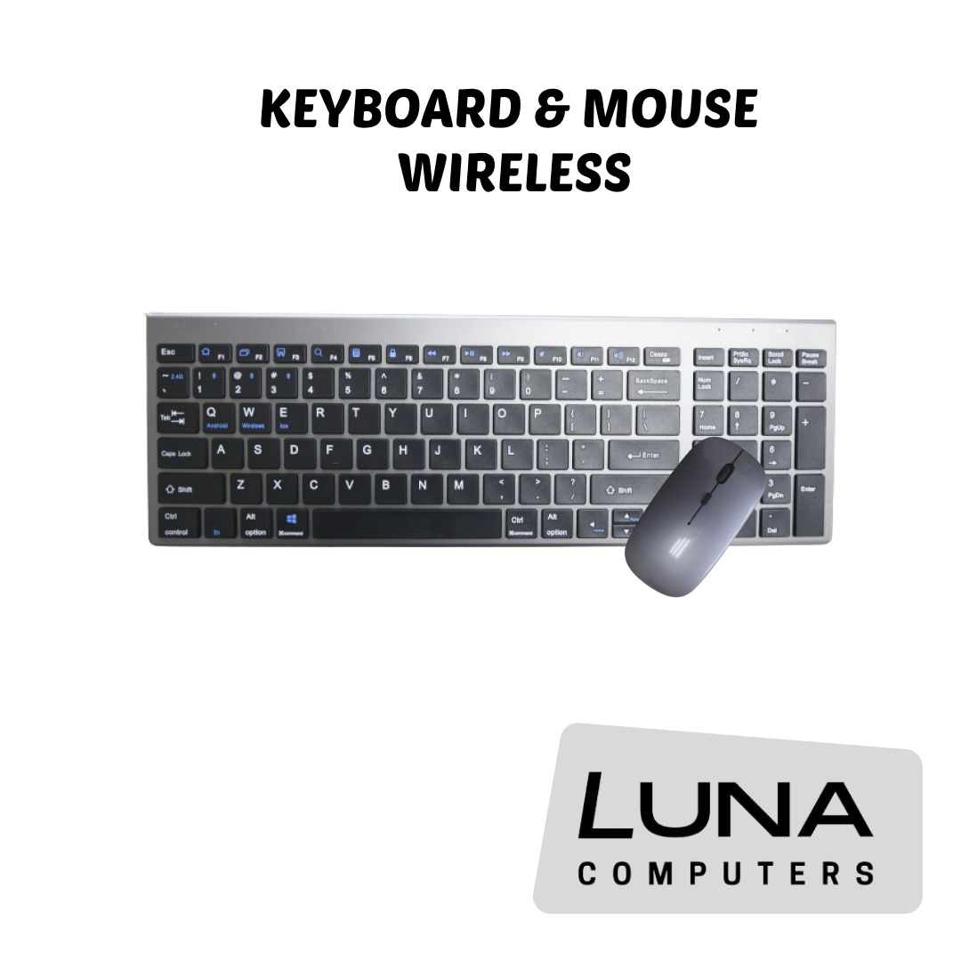 Signature Wireless Keyboard and Mouse (Iron Grey+Black), Computers ...