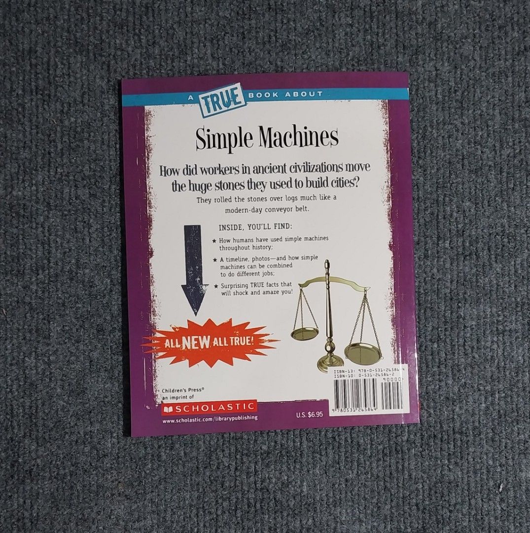 SIMPLE MACHINES: Scholastic A True Book Series, Hobbies & Toys, Books ...