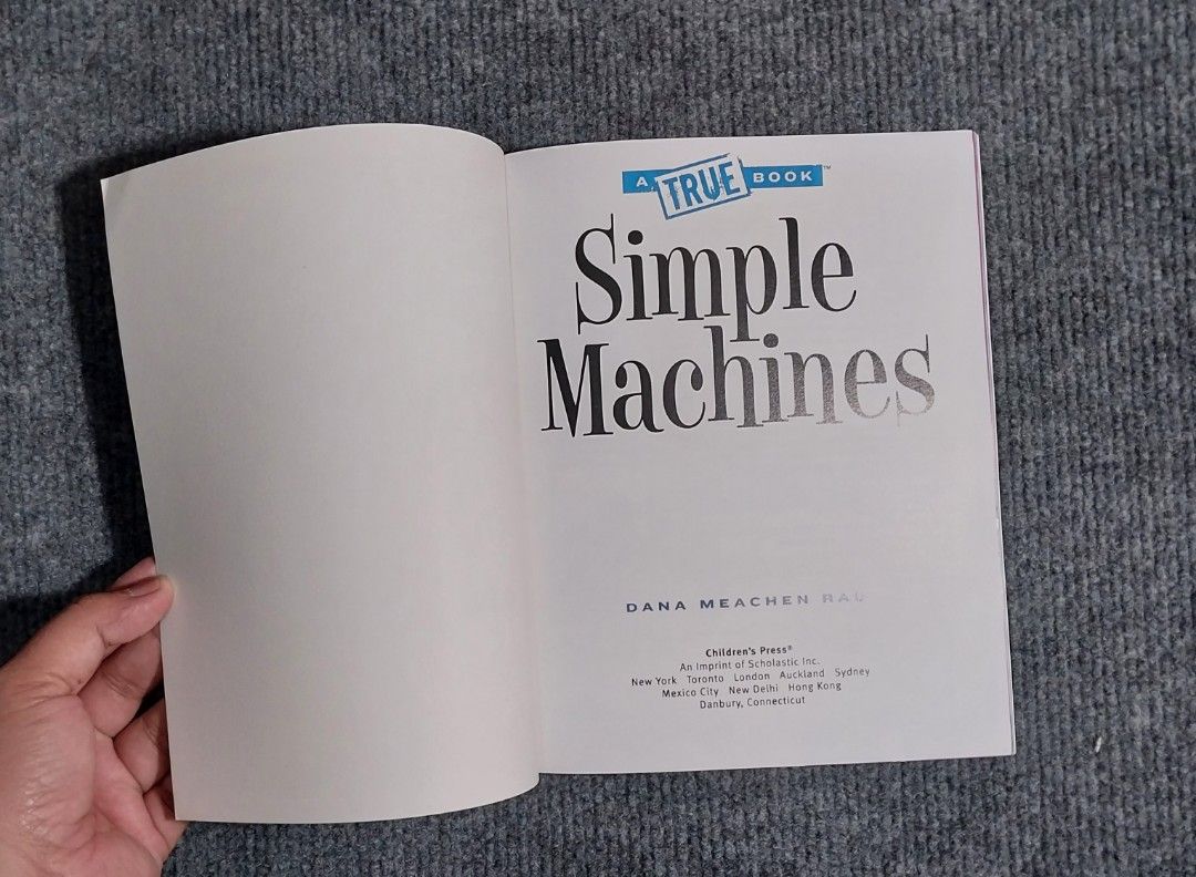 SIMPLE MACHINES: Scholastic A True Book Series, Hobbies & Toys, Books ...