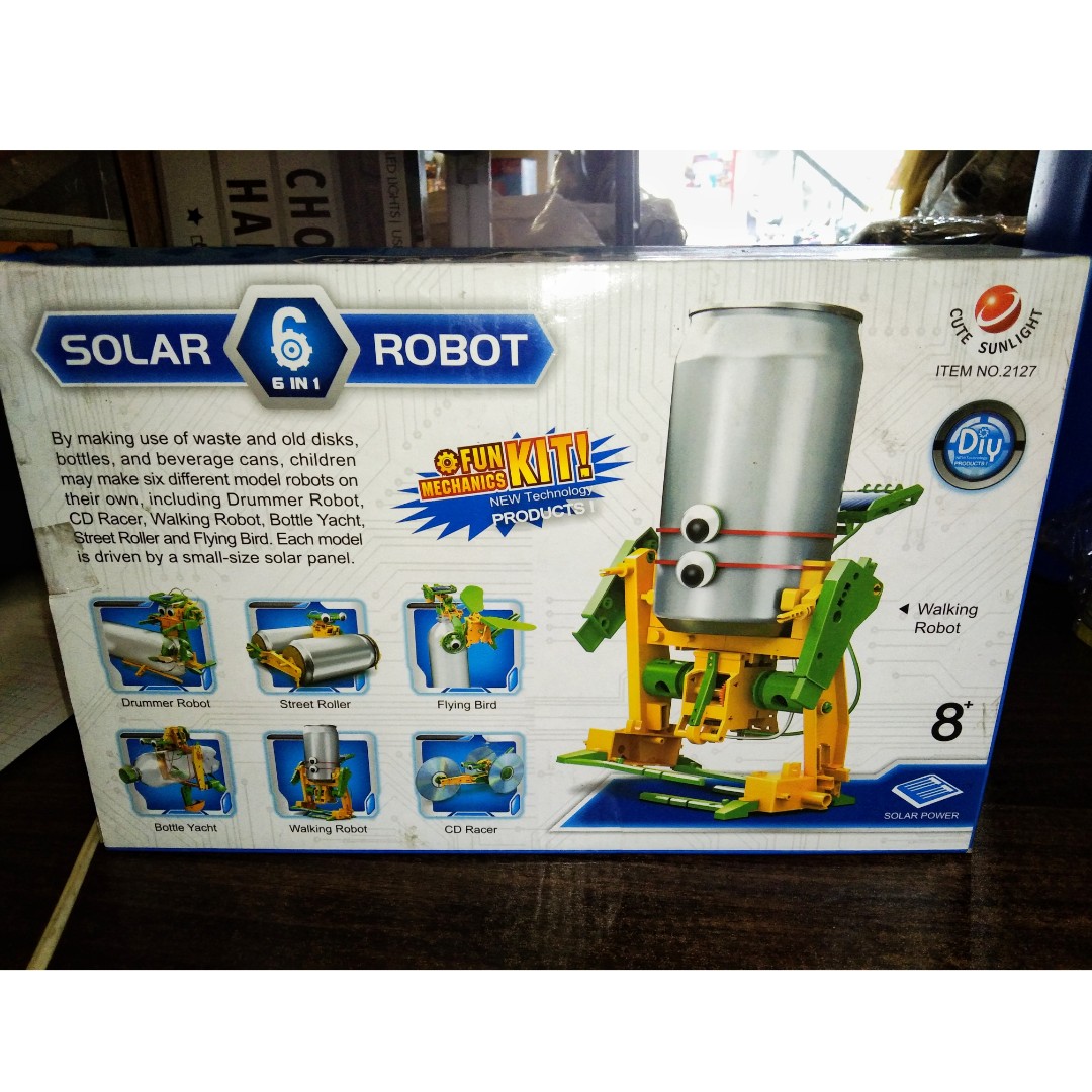 Solar 6in1 Robot, Hobbies & Toys, Toys & Games on Carousell
