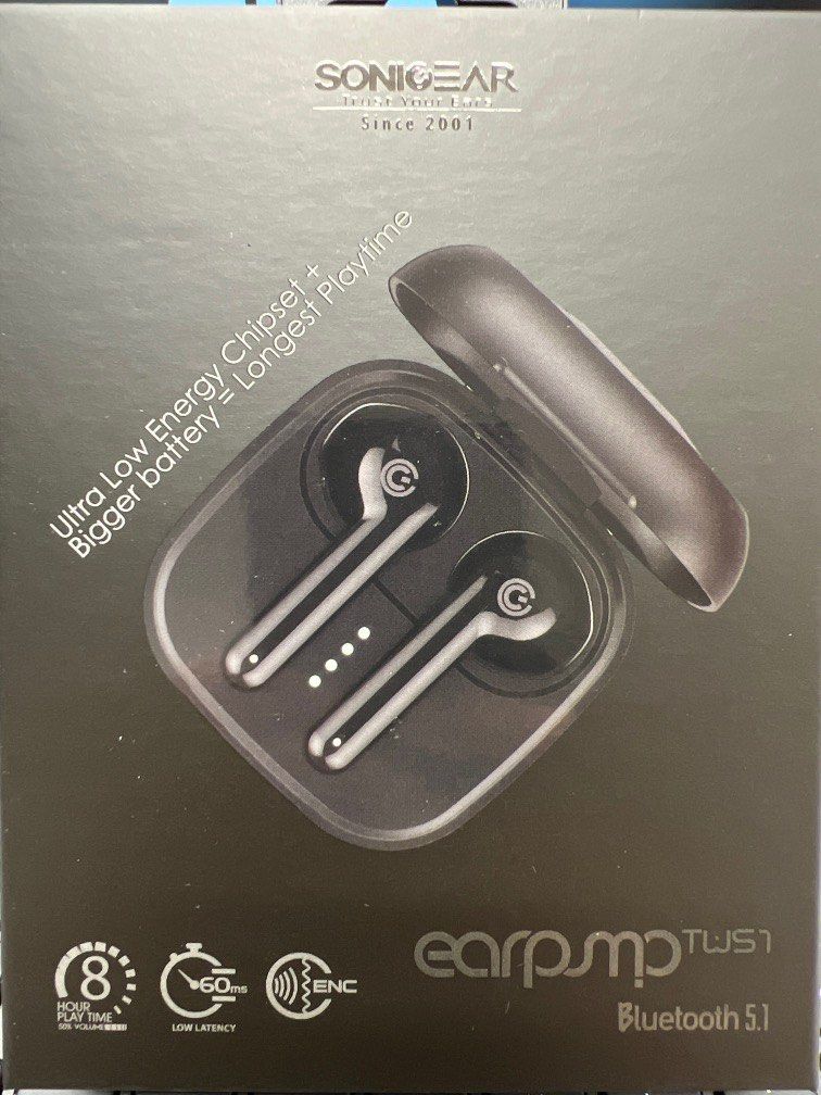 SonicGear Earpump TWS 1 Black, Audio, Earphones on Carousell