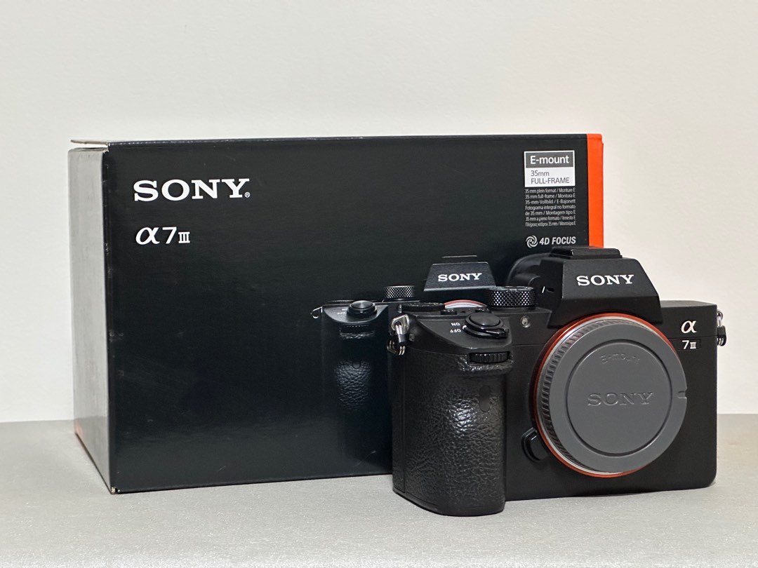 Sony A7iii with original box , Photography, Cameras on Carousell