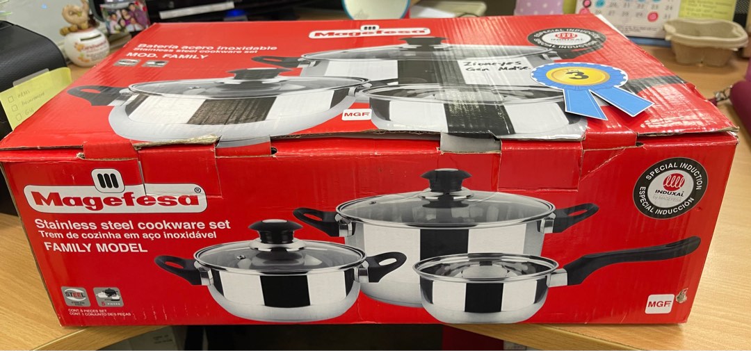Magefesa Stainless Steel Cookware Set, Furniture & Home Living ...