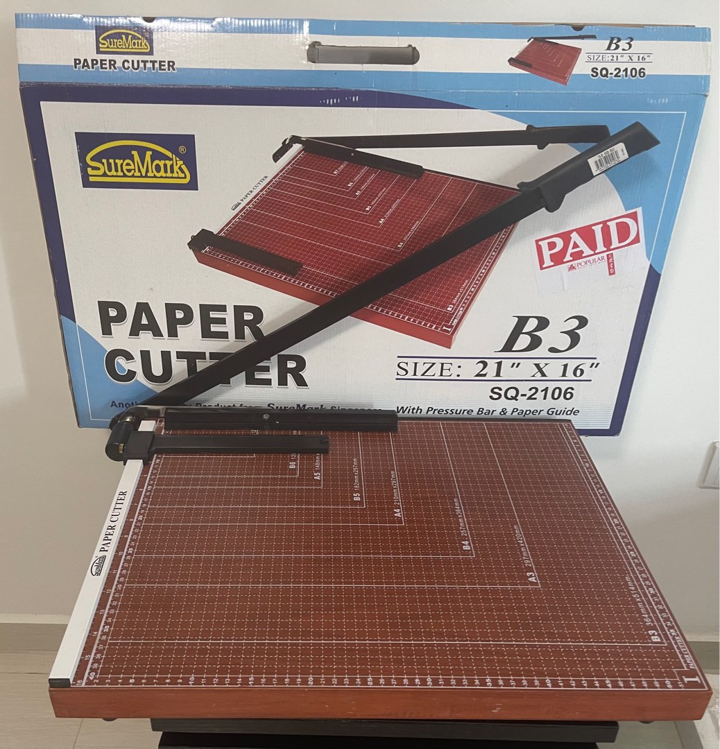 SureMark Paper Cutter B3, Hobbies & Toys, Stationery & Craft, Craft ...