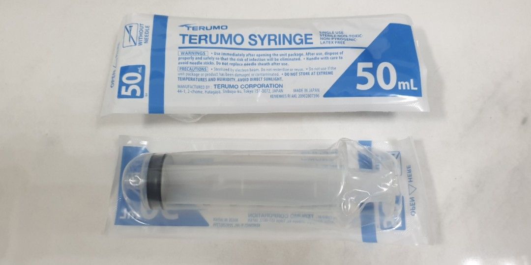 Terumo Syringe 50ml, Health & Nutrition, Medical Supplies & Tools on ...