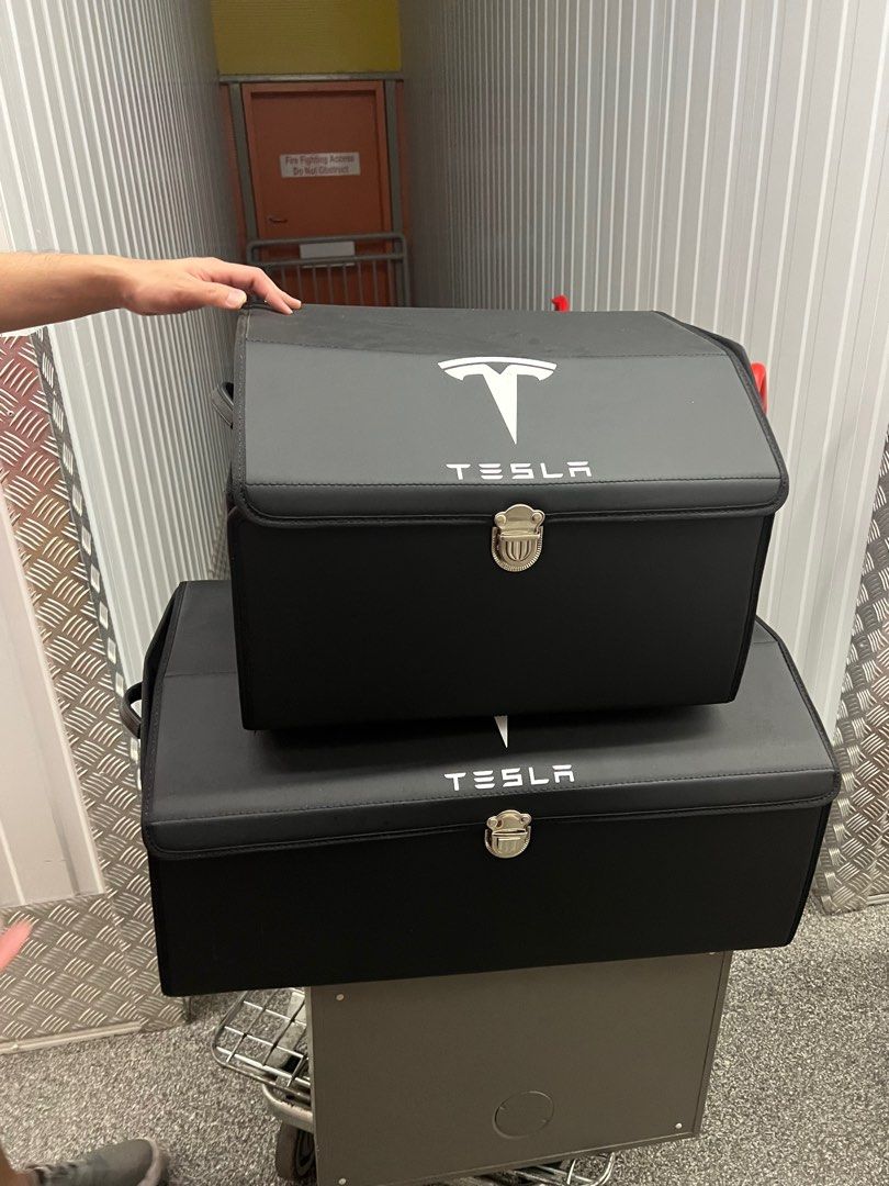 Tesla storage box, Furniture & Home Living, Home Improvement ...