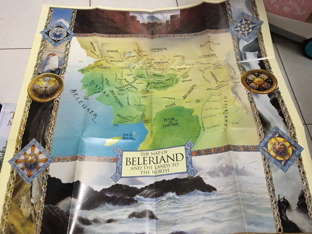 detailed middle earth map tolkien