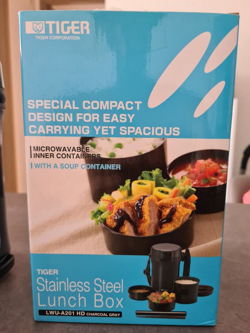Tiger Stainless Steel Lunch Box, Furniture & Home Living, Kitchenware ...