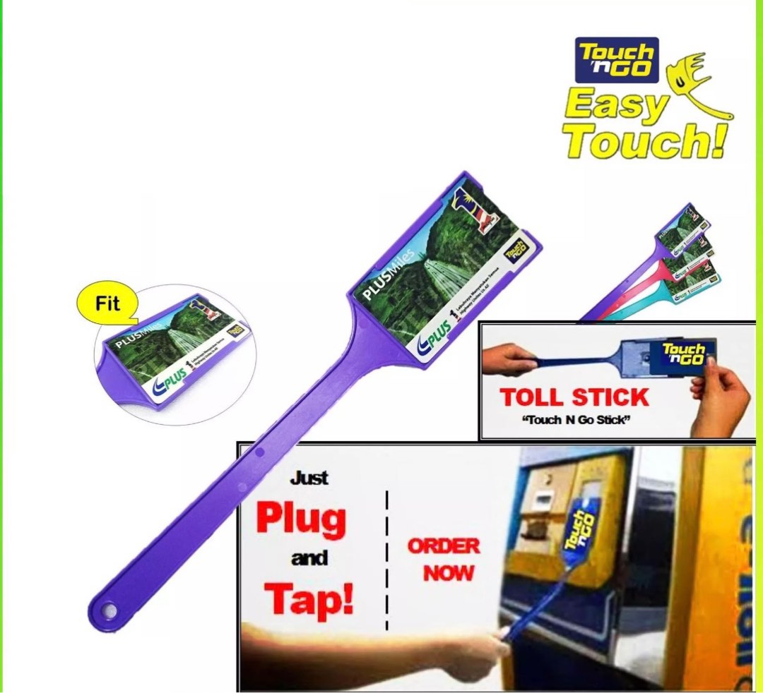 Touch n Go stick. Toll extendable stick. Card extension. Condo entry ...