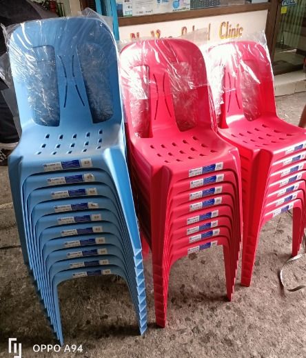 URATEX COLORED MONOBLOCK CHAIRS, Furniture & Home Living, Furniture ...