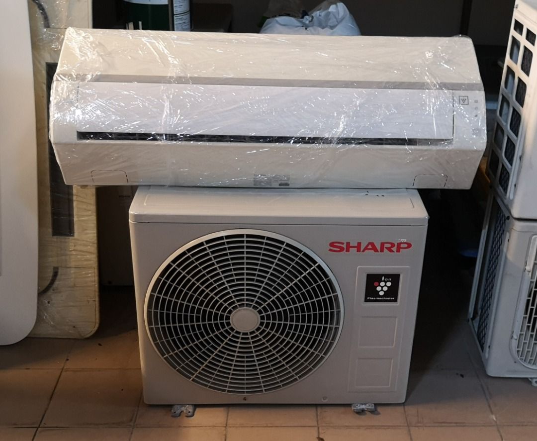Used Sharp 1.0HP Wall Mounted Type R22 /Non-Inverter AC / No Included Installation, TV & Home ...