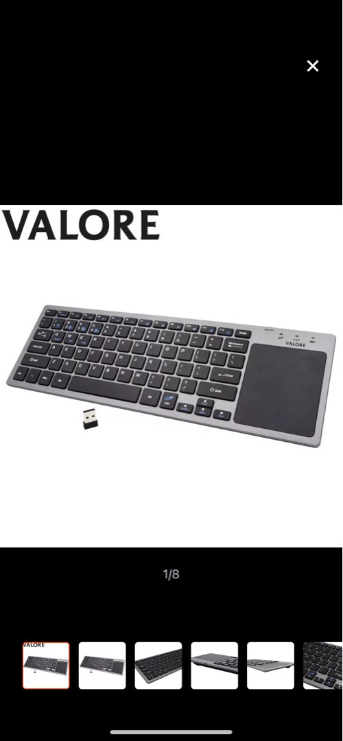 Valore Wireless keyboard with touchpad, Computers & Tech, Parts & Accessories, Computer Keyboard ...