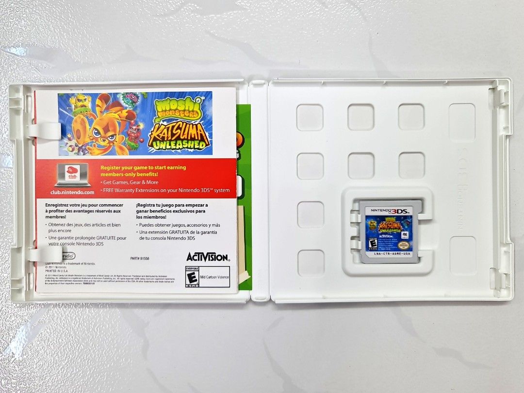 Video Game for Nintendo 3DS : Moshi Monsters : Katsuma Unleashed *Used ...