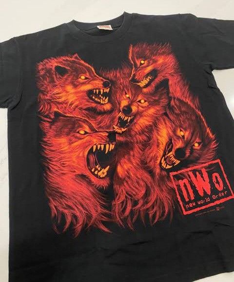 Vintage NWO wolf tee, Men's Fashion, Tops & Sets, Tshirts & Polo Shirts ...