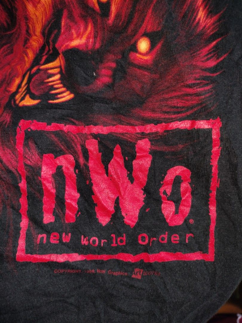 Vintage NWO wolf tee, Men's Fashion, Tops & Sets, Tshirts & Polo Shirts ...