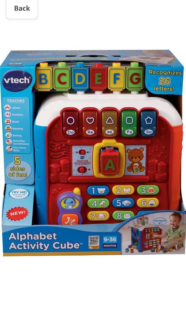 Vtech Alphabet Activity Cube, Babies & Kids, Infant Playtime on Carousell