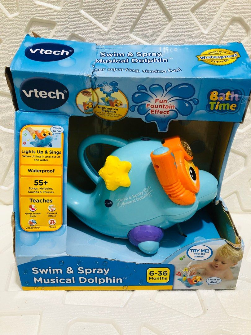 Vtech Swim and Spray Musical Dolphin, Hobbies & Toys, Toys & Games on ...