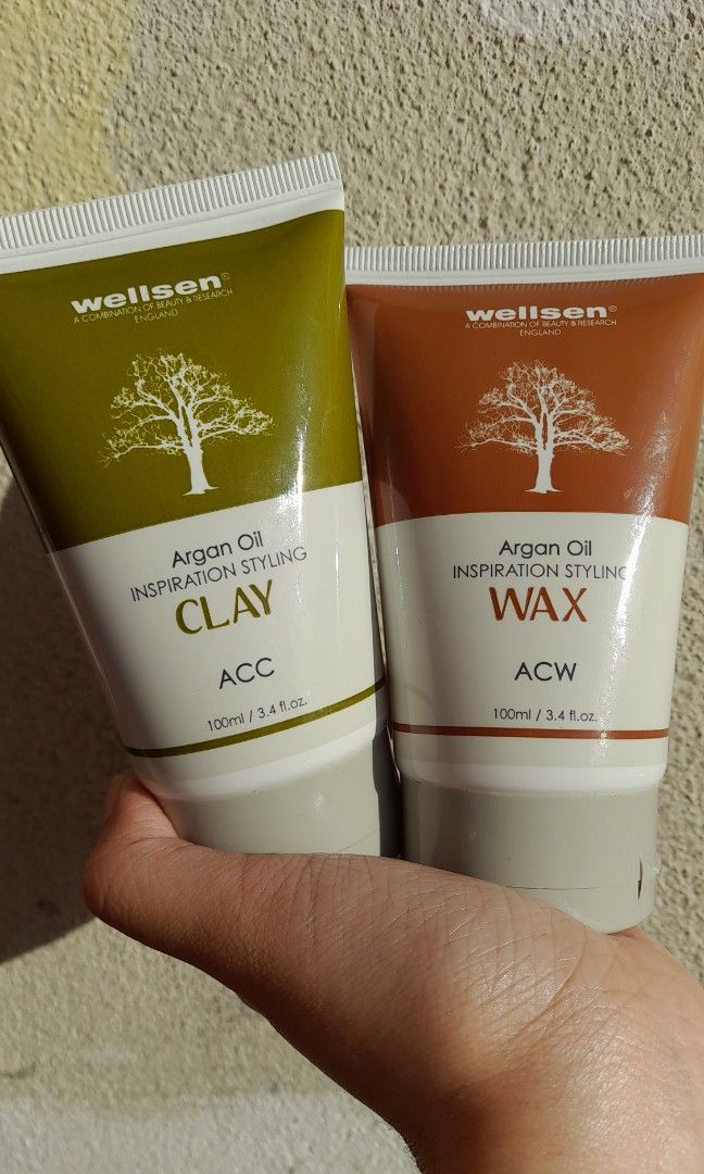 Wellsen Hair Wax & Clay (Set), Beauty & Personal Care, Hair on Carousell