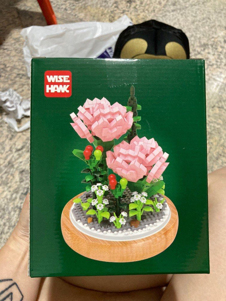 Wise Hawk Building Blocks - Pink Flower Dome (2777), Hobbies & Toys ...