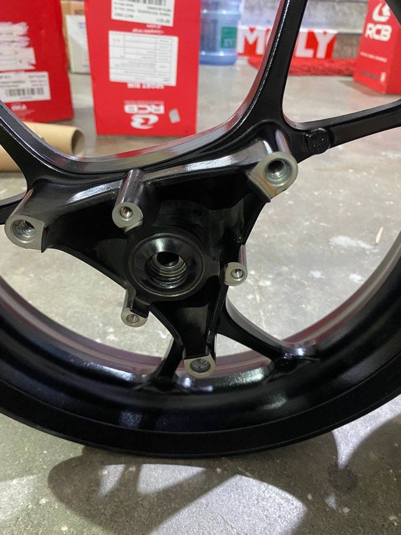 YAMAHA ORIGINAL STOCK BLACK RIMS FOR NMAX V2, Motorcycles, Motorcycle ...