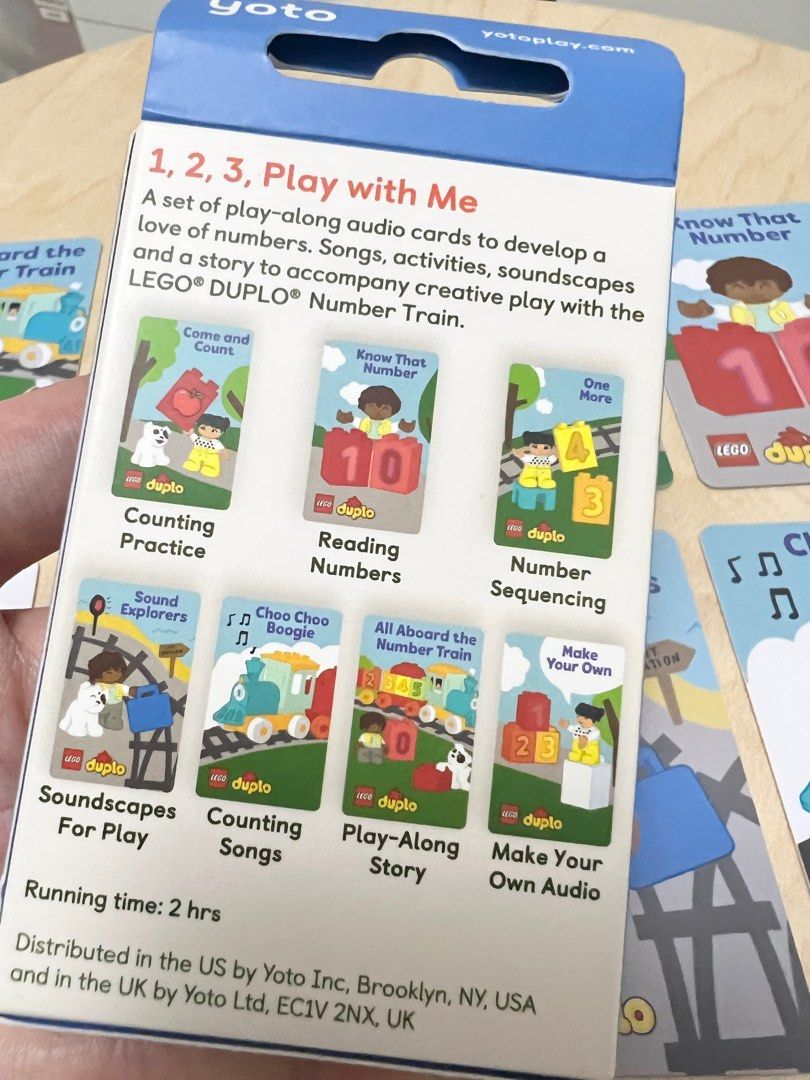 Yoto Cards - Lego Duplo 1, 2, 3, Play with Me pack, Hobbies & Toys ...