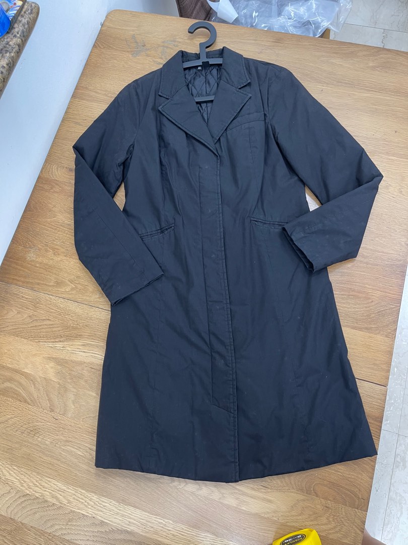 ZARA Basic - Black Long Jacket (Size: L), Women's Fashion, Coats, Jackets and Outerwear on Carousell