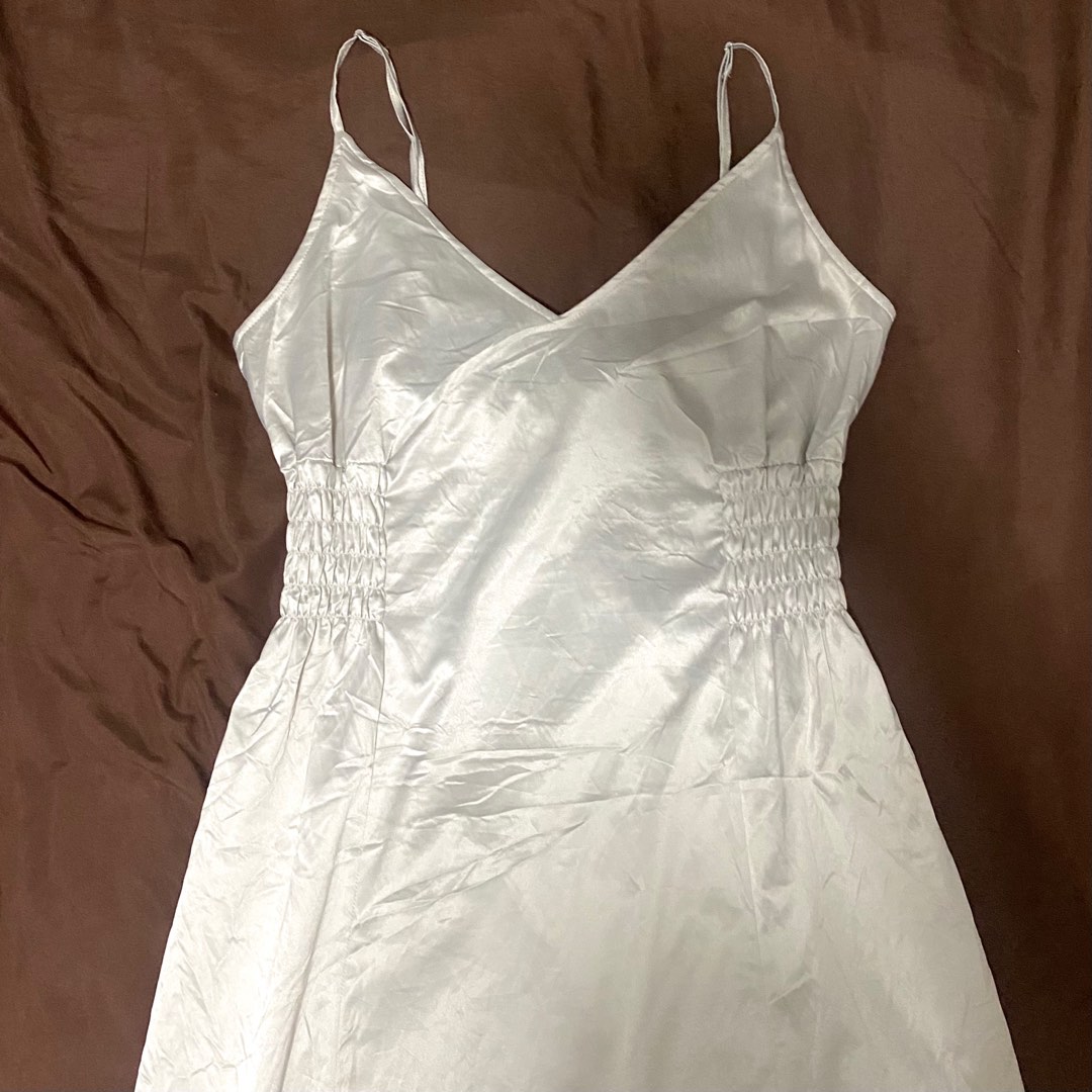 Zara Silk Satin Dress, Women's Fashion, Dresses & Sets, Dresses on Carousell
