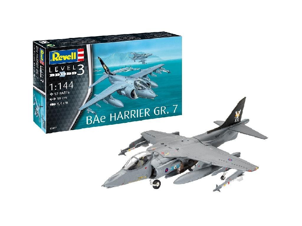 1/144 Revell BAe HARRIER GR. 7 model kit, Hobbies & Toys, Toys & Games ...