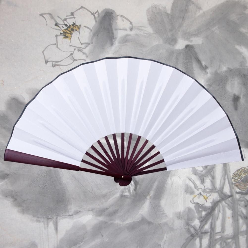 13 inch extra large chinese paper fan swordsman warrior chinese ...