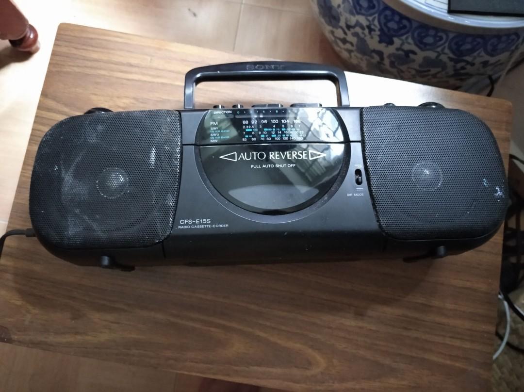1990s SONY Radio Cassette corder Player Vintage Portable, Audio ...