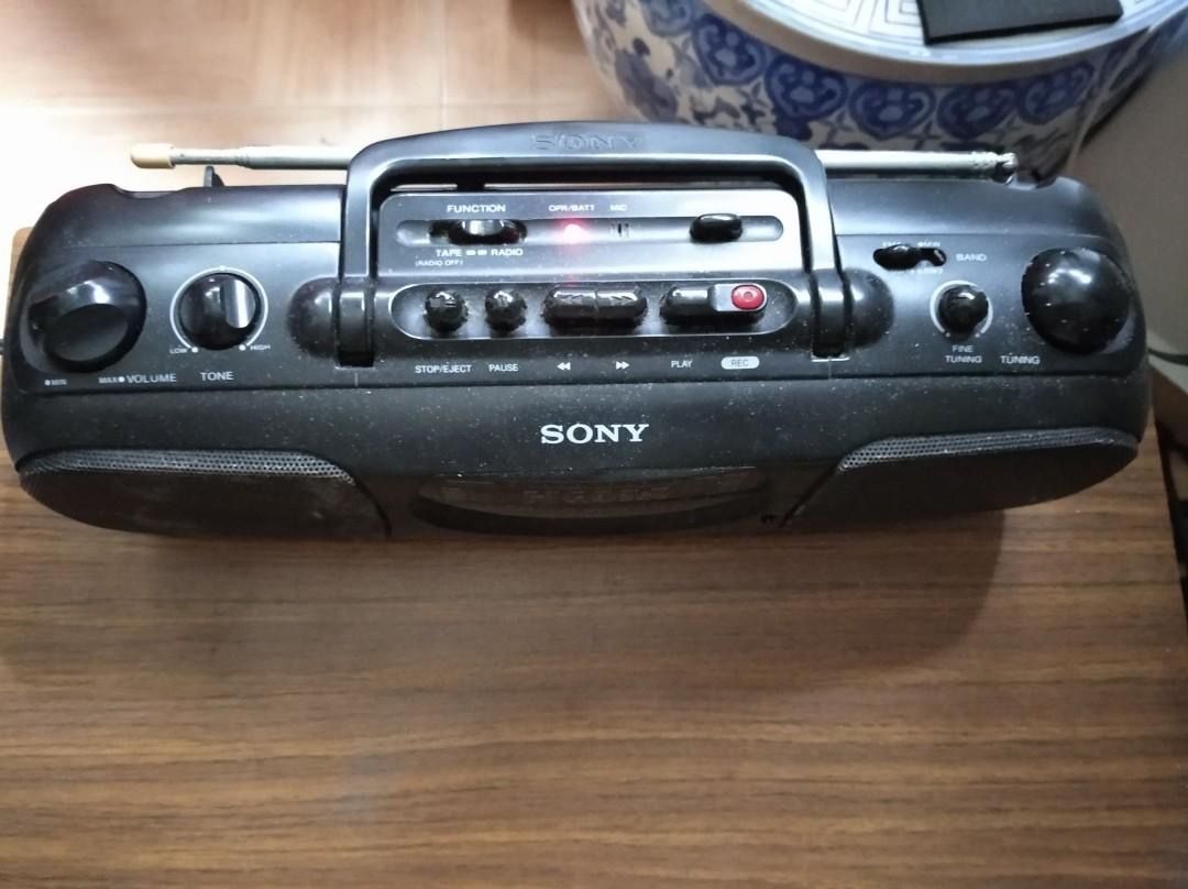 1990s SONY Radio Cassette corder Player Vintage Portable, Audio ...