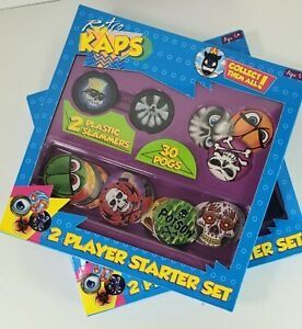 30 POGS RETRO KAPS Caps Game Pogs and Slammers Starter Kit Classic Milk ...