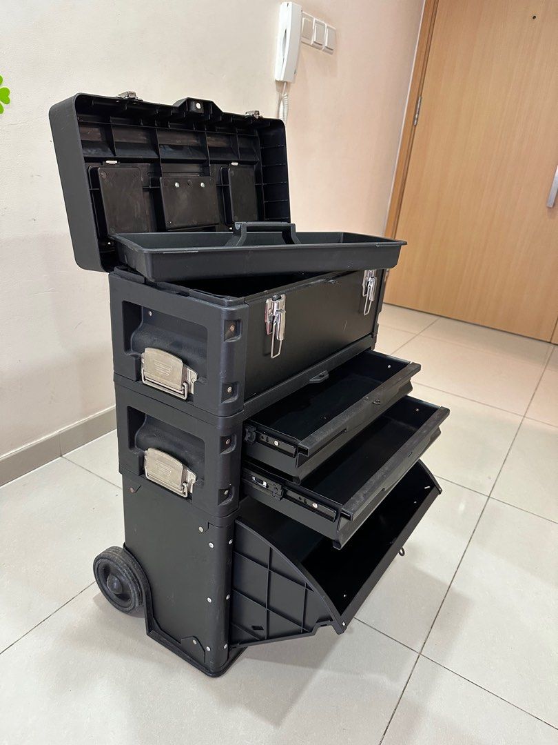 3 tier toolbox with rollers, Furniture & Home Living, Home Improvement ...