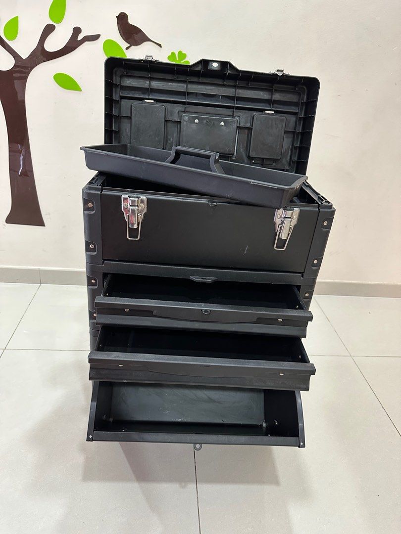 3 tier toolbox with rollers, Furniture & Home Living, Home Improvement ...