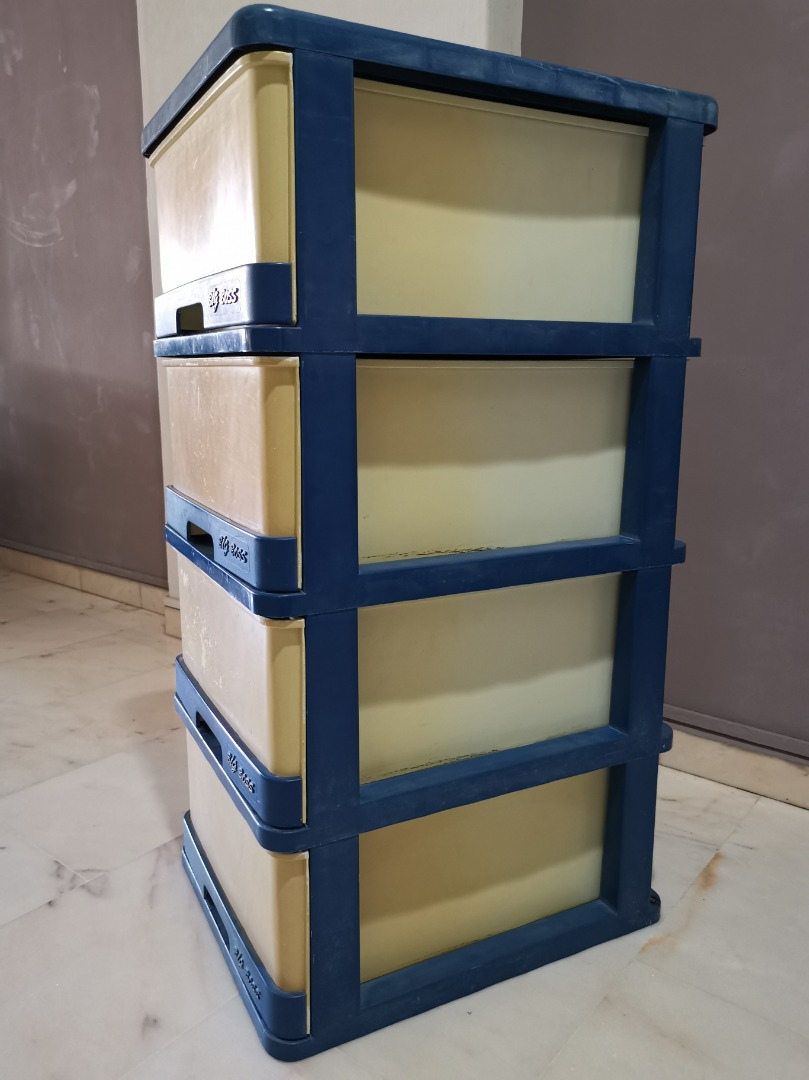 4-tier storage drawers, Furniture & Home Living, Home Improvement ...