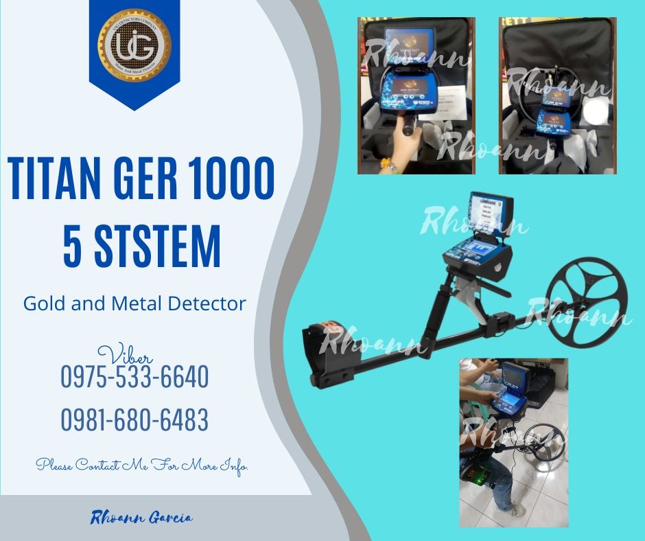 5 System Titan Ger 1000 3D Imaging Long Range Locator Gold and Metal ...